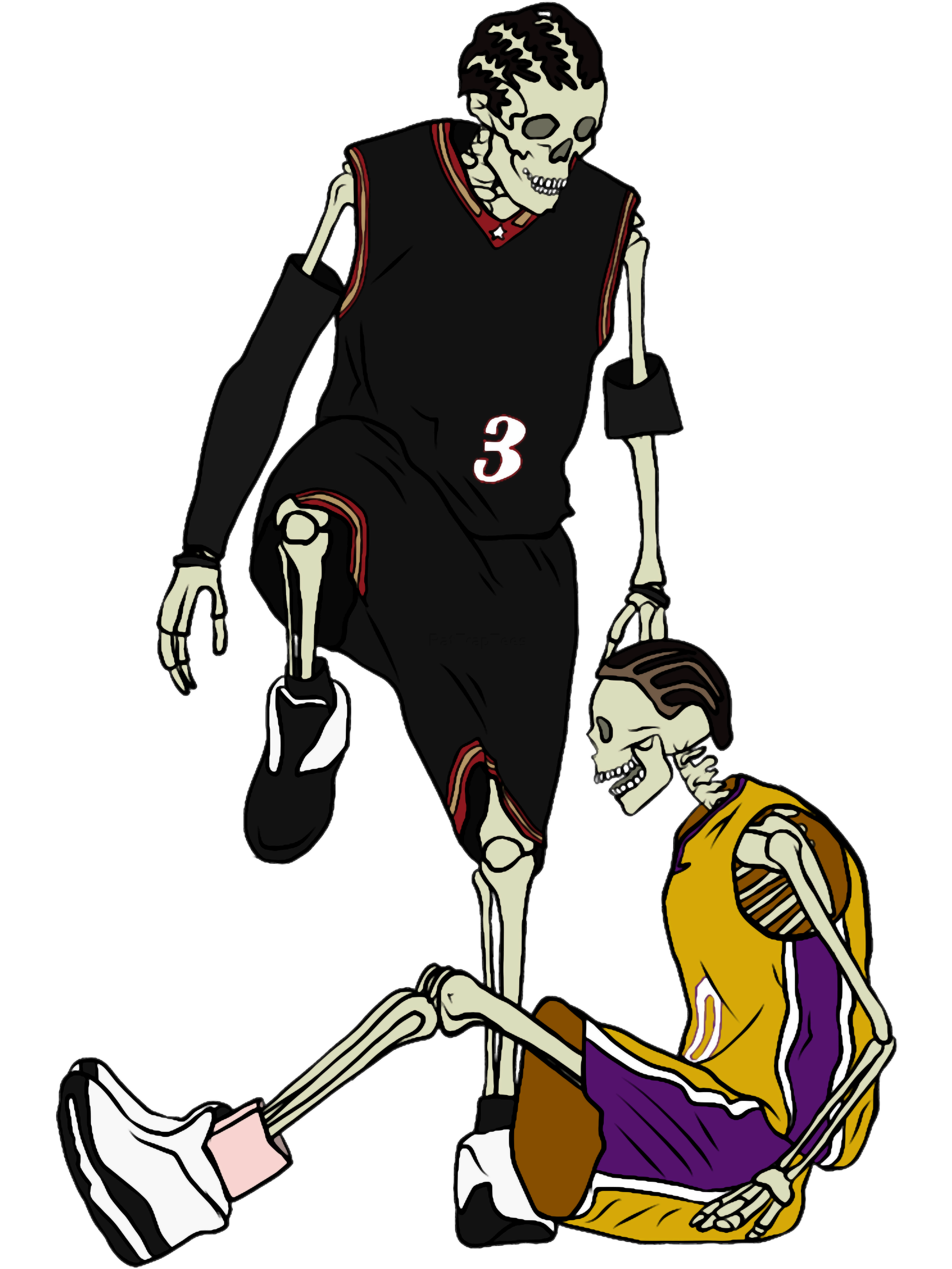 Skeleton Allen Iverson Steps Over Tyronn Lue - Up Ảnh Nhanh Miễn Phí