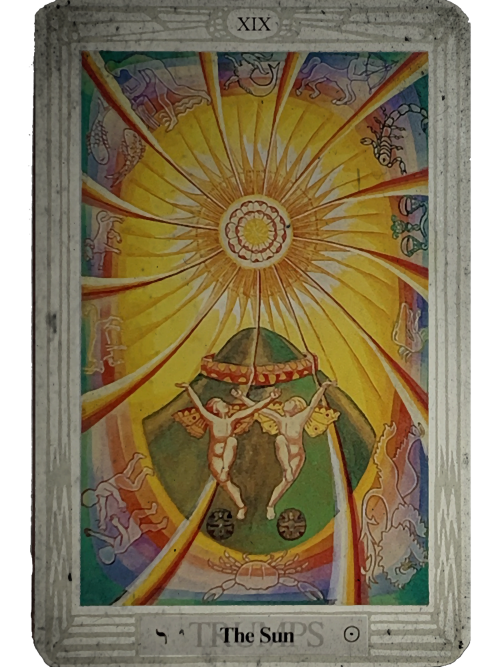 Thoth Tarot XIX The Sun + Distressed - Up Ảnh Nhanh Miễn Phí